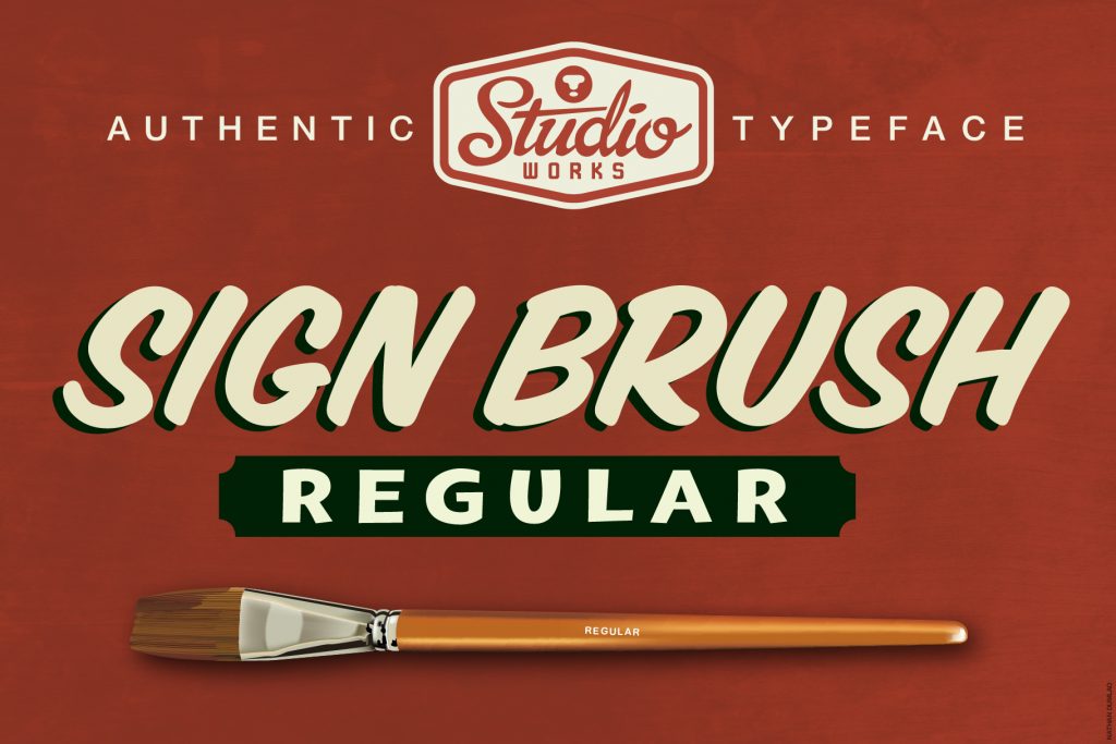 Sign Brush Regular | Display Type - Sean Thorenson