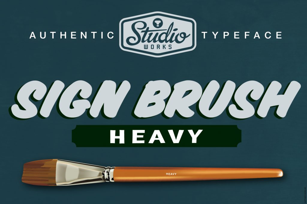 Sign Brush Heavy | Display Type - Sean Thorenson